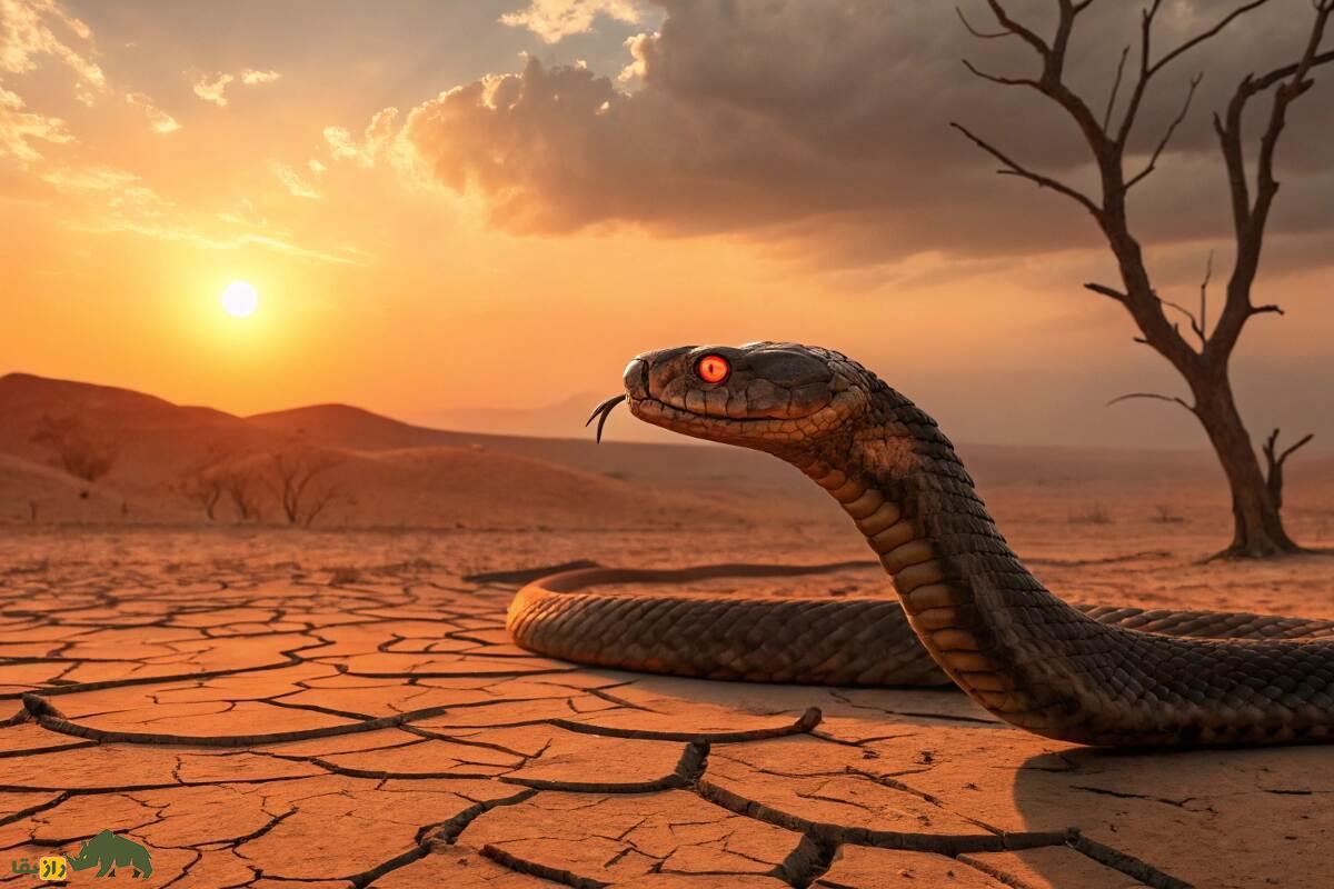 مار زهره‌چشم؛ ماری با ترسناک‌ترین چشم‌های جهان که در کوه‌های کردستان و ...